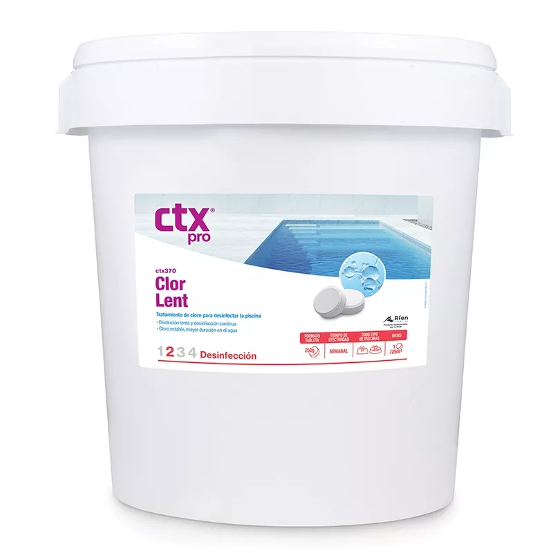 Slow chlorine in tablet form CTX 370 in 25 kg